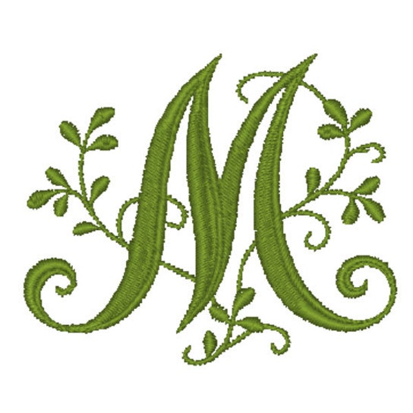 Single Letter Monogram Embroidery - Etsy