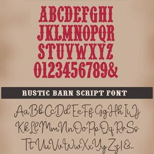 Rustic Barn Duo Script and Serif Font Embroidery Machine Designs BX ...