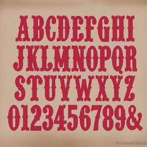 Rustic Barn Duo Script and Serif Font Embroidery Machine Designs BX ...