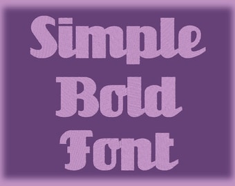 Bold Embroidery Font - Etsy
