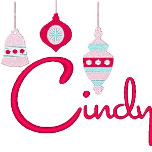 114 Christmas Ornament Embroidery Machine Designs Bundle Set Font ...