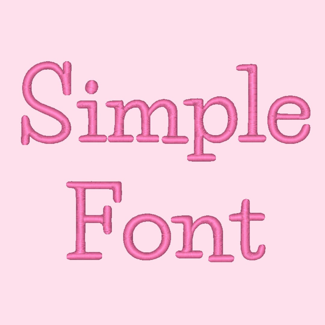 414 Simple Fonts Monogram Numbers Punctuation Embroidery Machine ...
