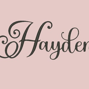 Swirly Script Monogram Font BX Embroidery Machine Designs 7 Sizes ...