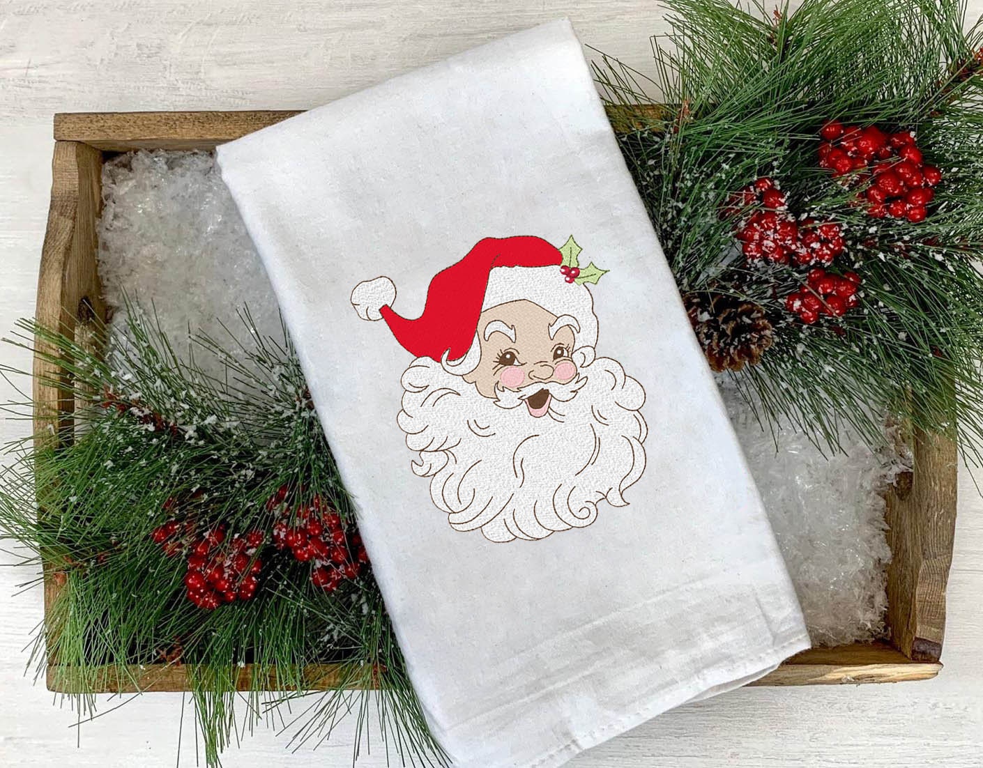 Vintage Santa Embroidery Machine Designs Santa Baby Merry - Etsy
