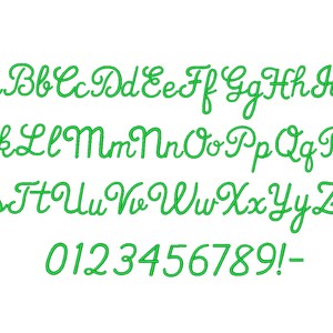 3D Puff Foam Font Script Embroidery Machine Designs BX Monogram 6 Sizes ...