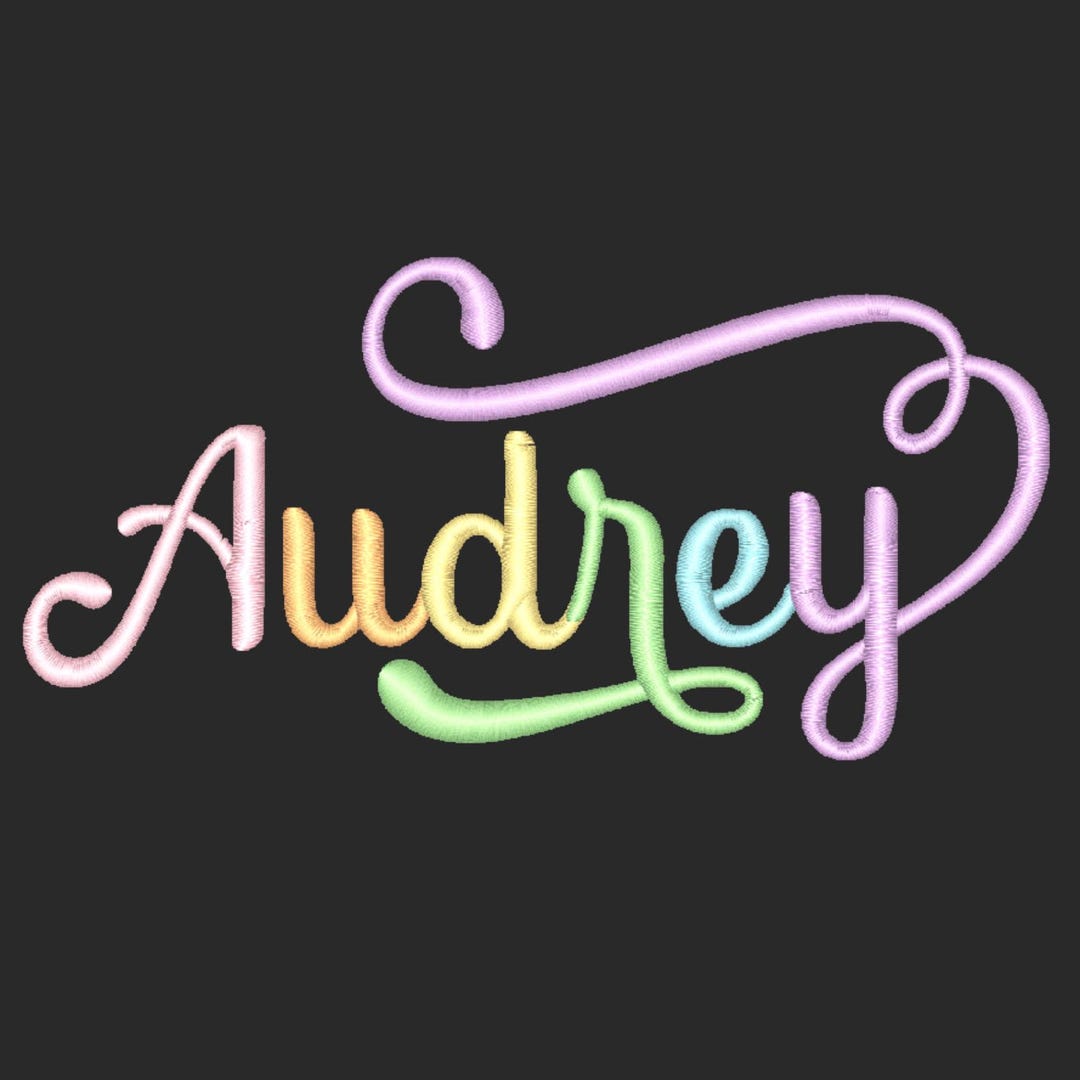 Audrey Font With Tails Swash Embroidery Machine Designs 654 Fonts 6 ...