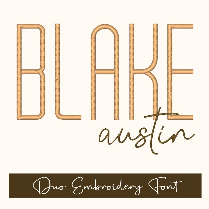 Narrow Block Font - Etsy