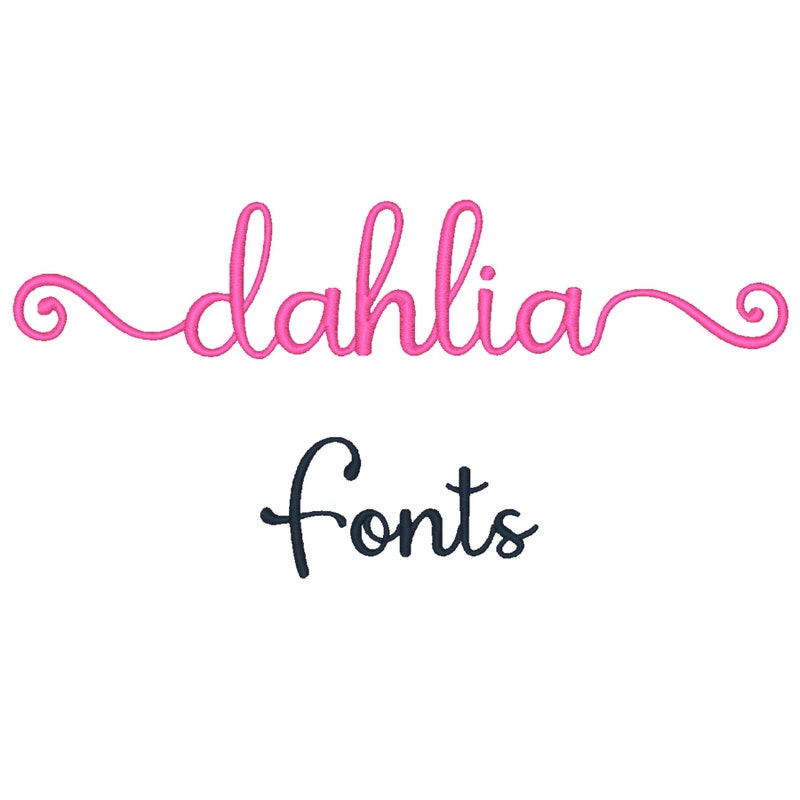 Script Embroidery Font - Etsy