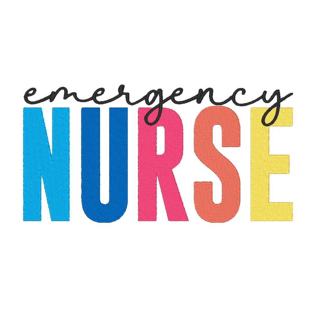Emergency Nurse Embroidery Machine Designs 11 Sizes ER Nurses Nursing ...
