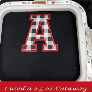 Varsity College Applique Embroidery Designs Font Numbers 3 Sizes ...