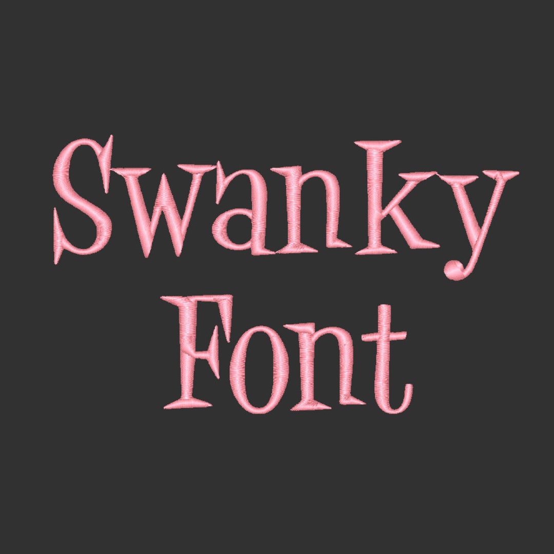 Swanky Retro Font Embroidery Machine Designs BX Monogram 5 Sizes ...