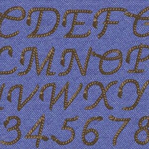 4 Western Font Set Embroidery Designs Monogram Cowboy Old West Cow Rope ...