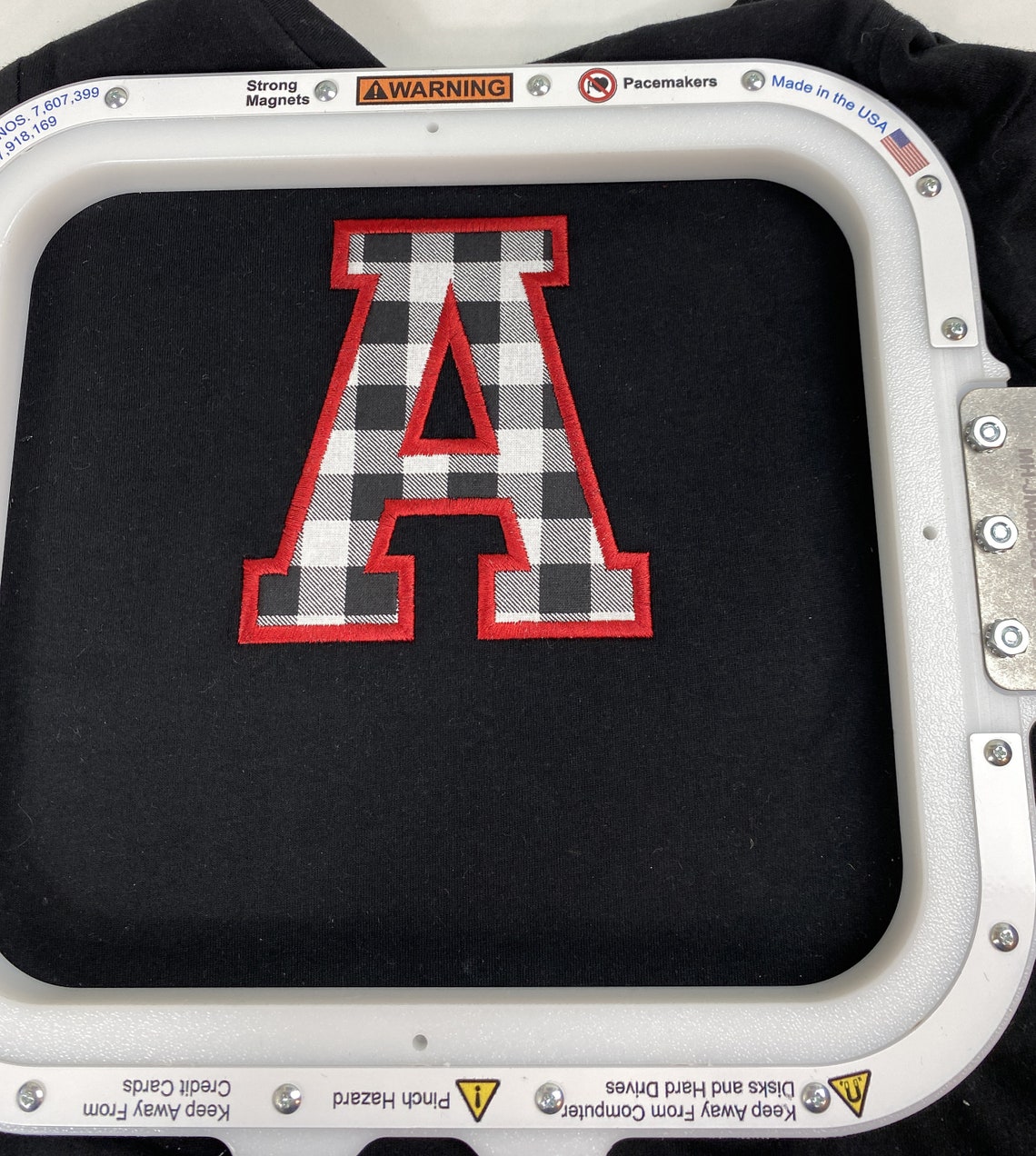 Varsity College Applique Embroidery Designs Font Numbers 3 - Etsy