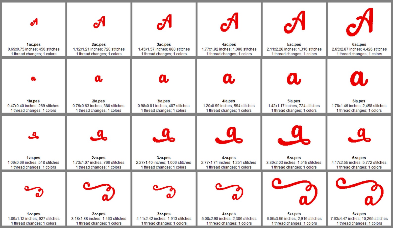 Audrey Font With Tails Swash Embroidery Machine Designs 654 Fonts 6 ...