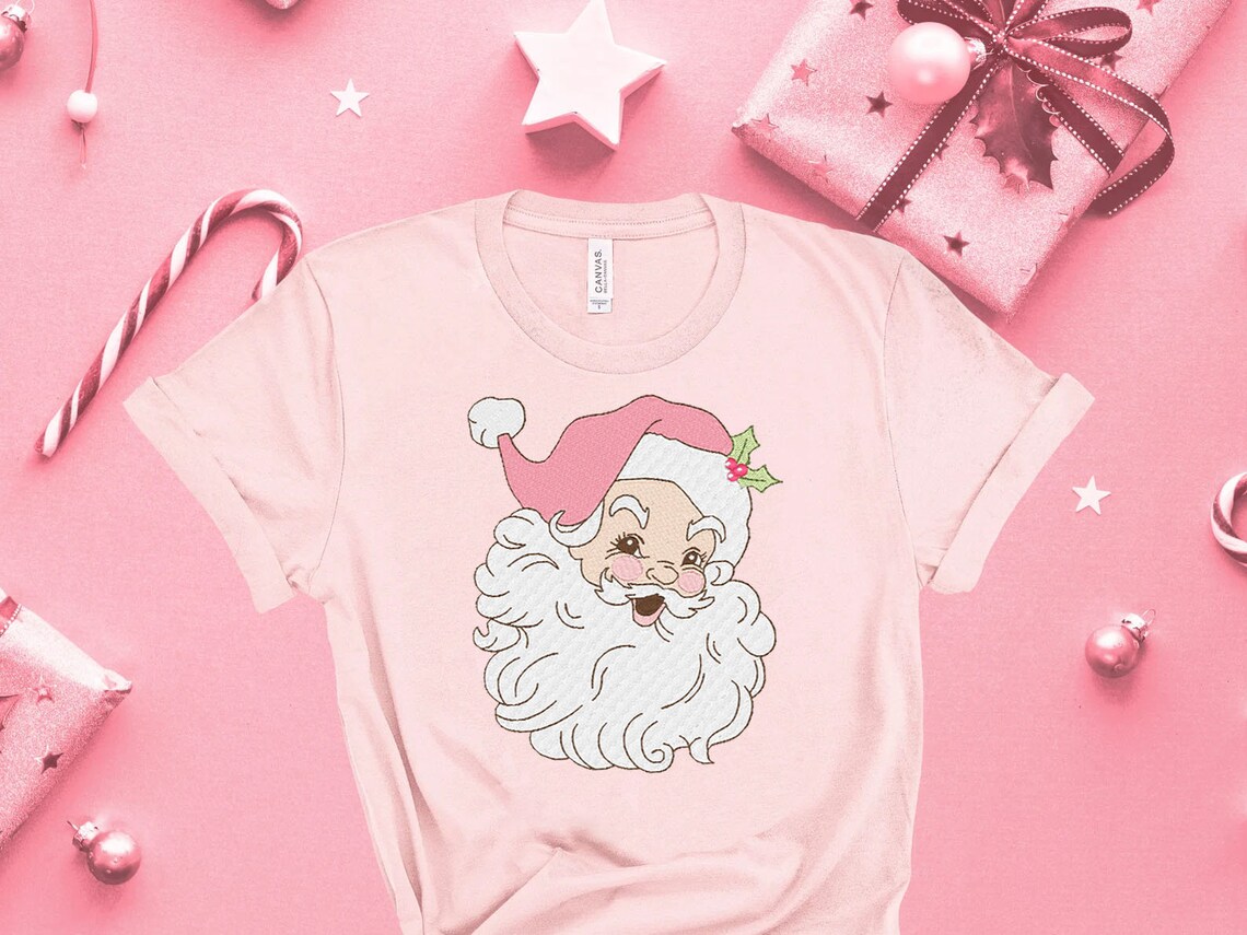 Vintage Santa Embroidery Machine Designs Santa Baby Merry - Etsy