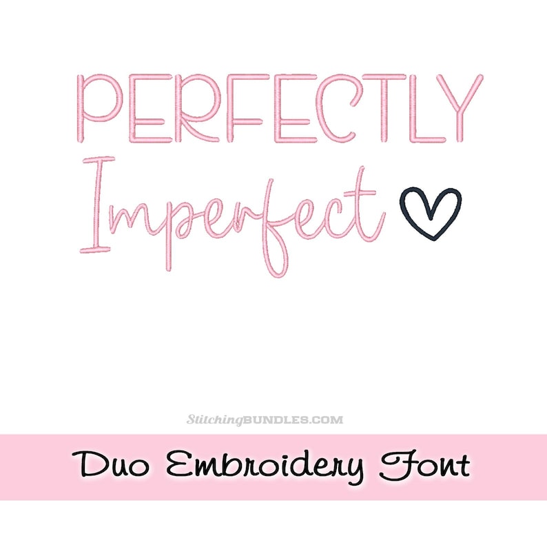 Perfectly Imperfect Duo Font Embroidery Machine Designs BX Monogram - 2 ...