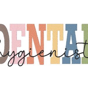 Dental Hygienist Embroidery Machine Designs 11 Sizes INSTANT DOWNLOAD ...