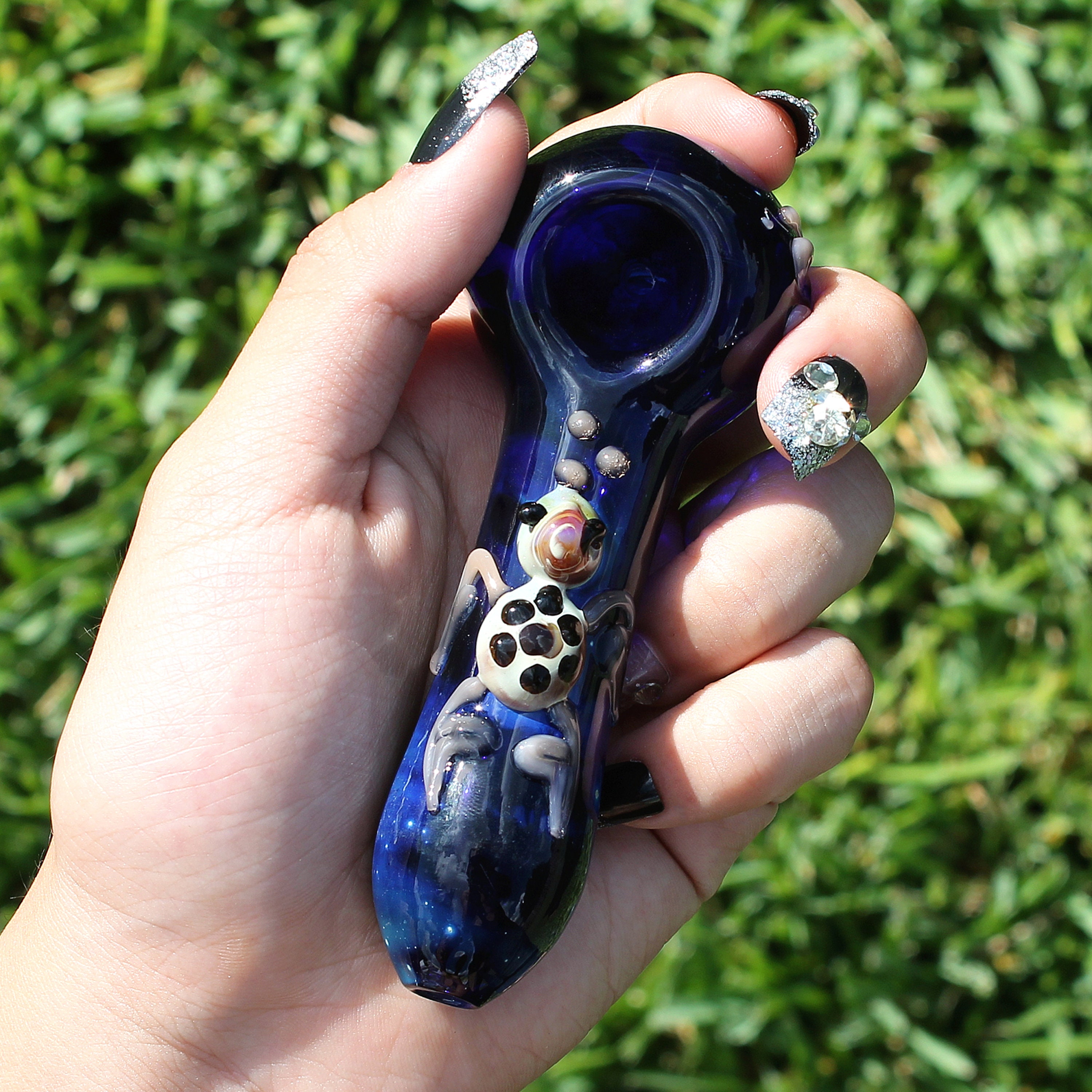 4.5 sea World Glass Smoke Bowl Pipe Smoking Pipes - Etsy