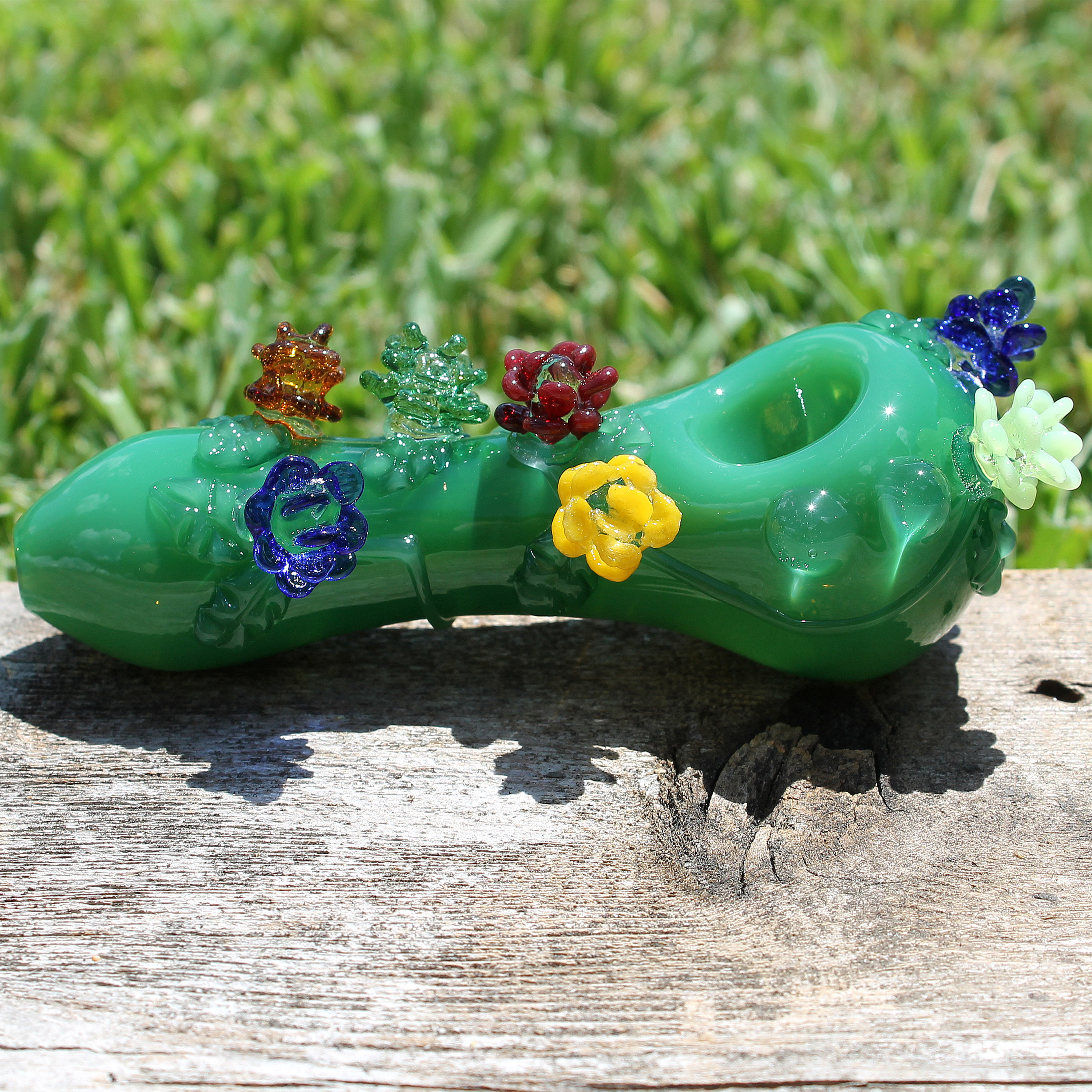 5 Glass Smoke Bowl Jade Flowers Beautiful Cute Smoking - Etsy