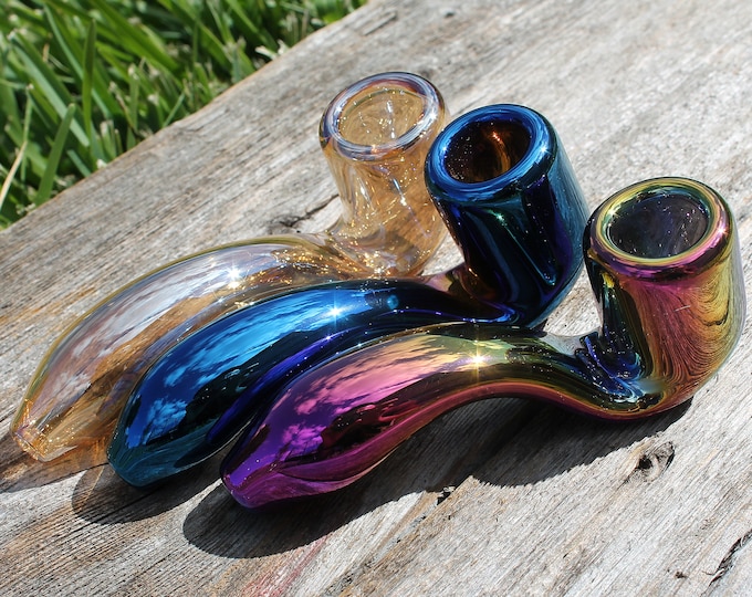 4.3 Sherlock Holmes Glass Smoke Bowl Metallic Smoking Pipes Bowls for ...