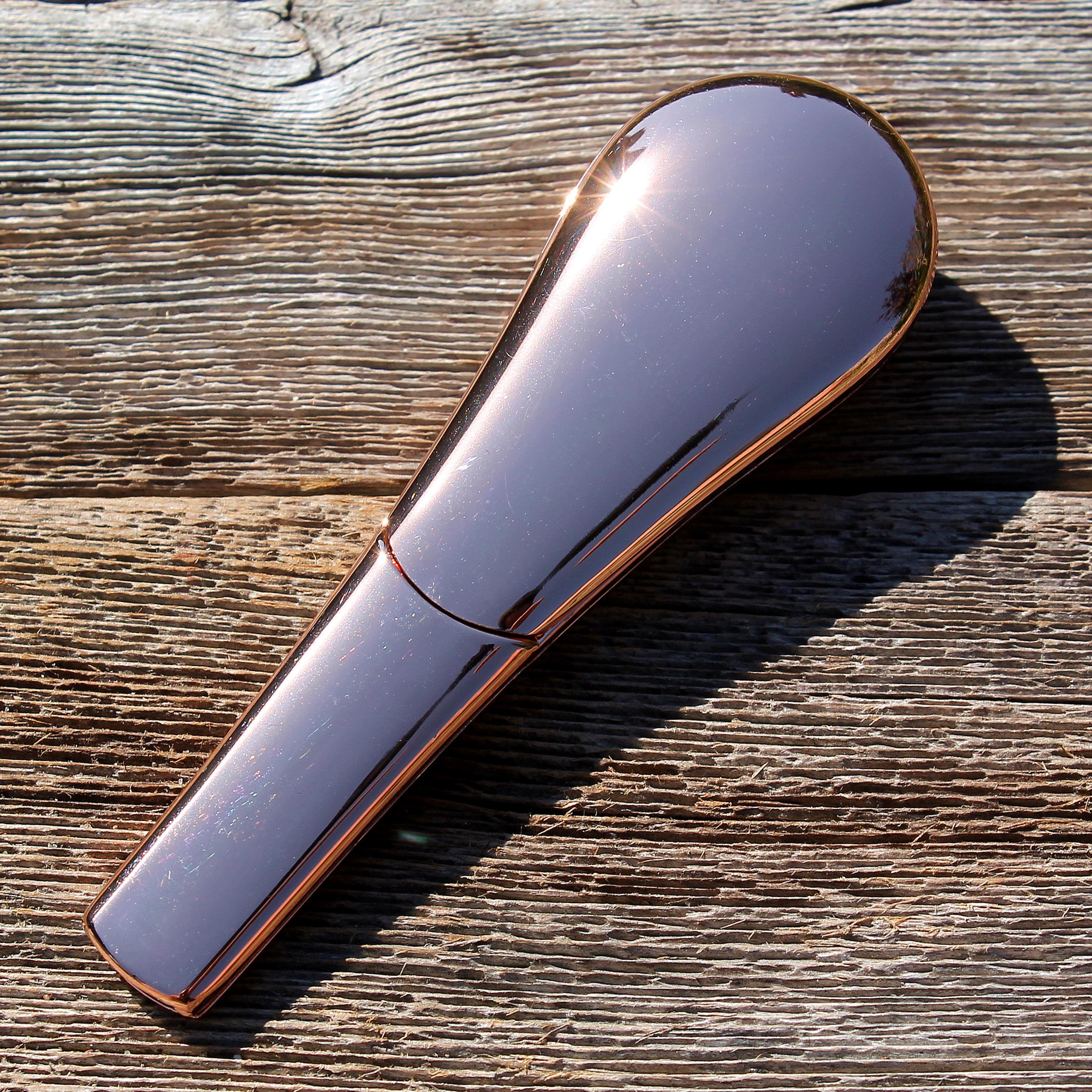 3.8" Metal Smoking Pipes Magnetic Lid Zinc Alloy Tobacco Pipe Smoke ...