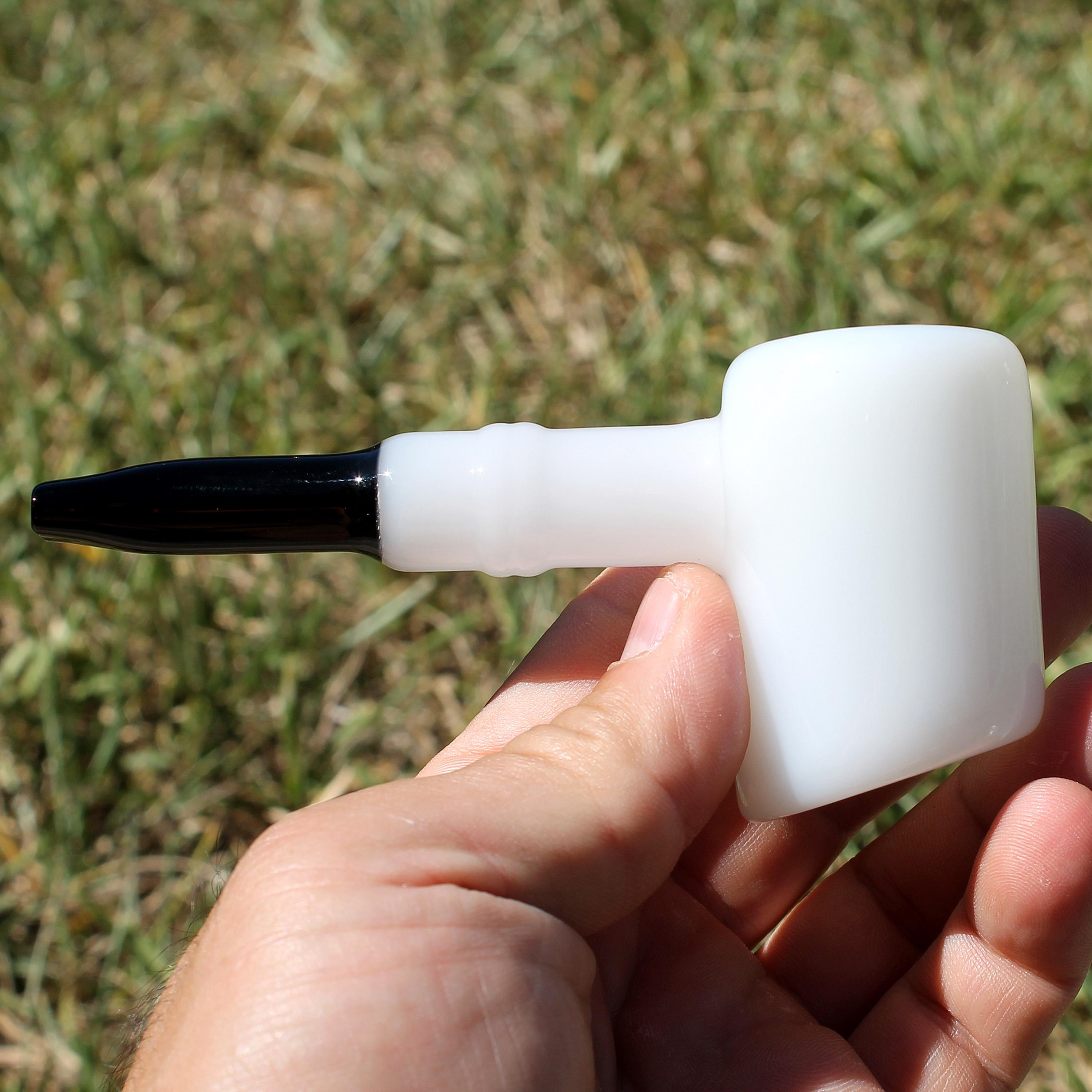 4.5" Big Large Bowl Jade Glass Smoking Pipes Tobacco Pipe Smoke Bowl ...