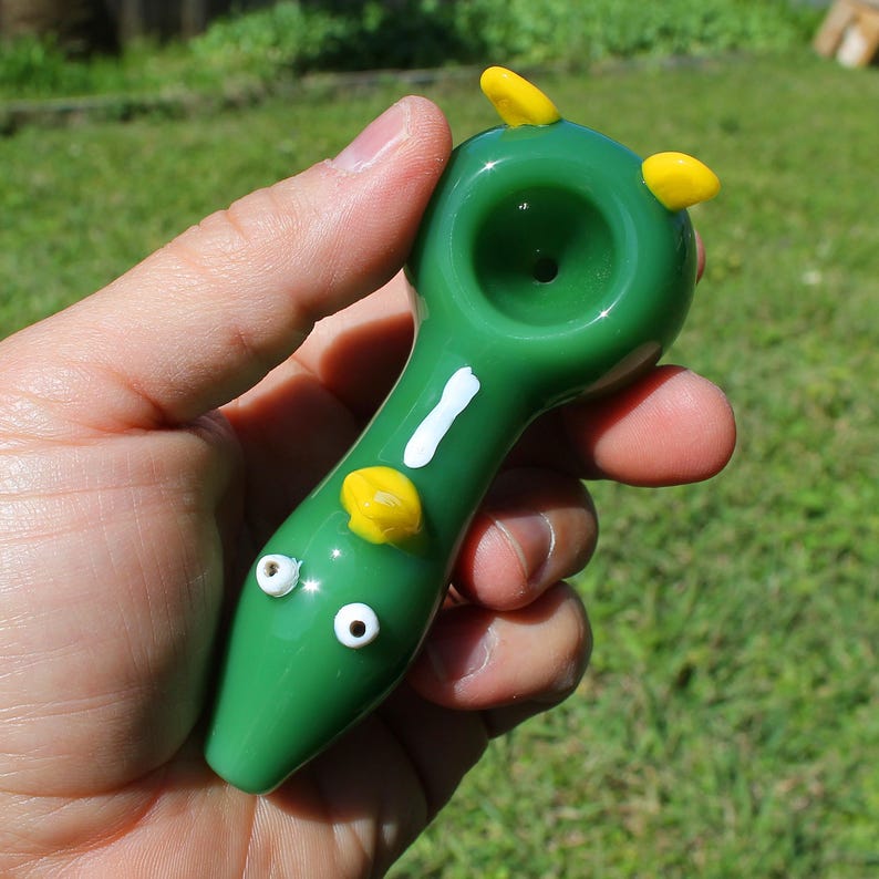 4" Birds Glass Smoking Pipes Cute Silly Black Jade Bird Pink Flamingo ...