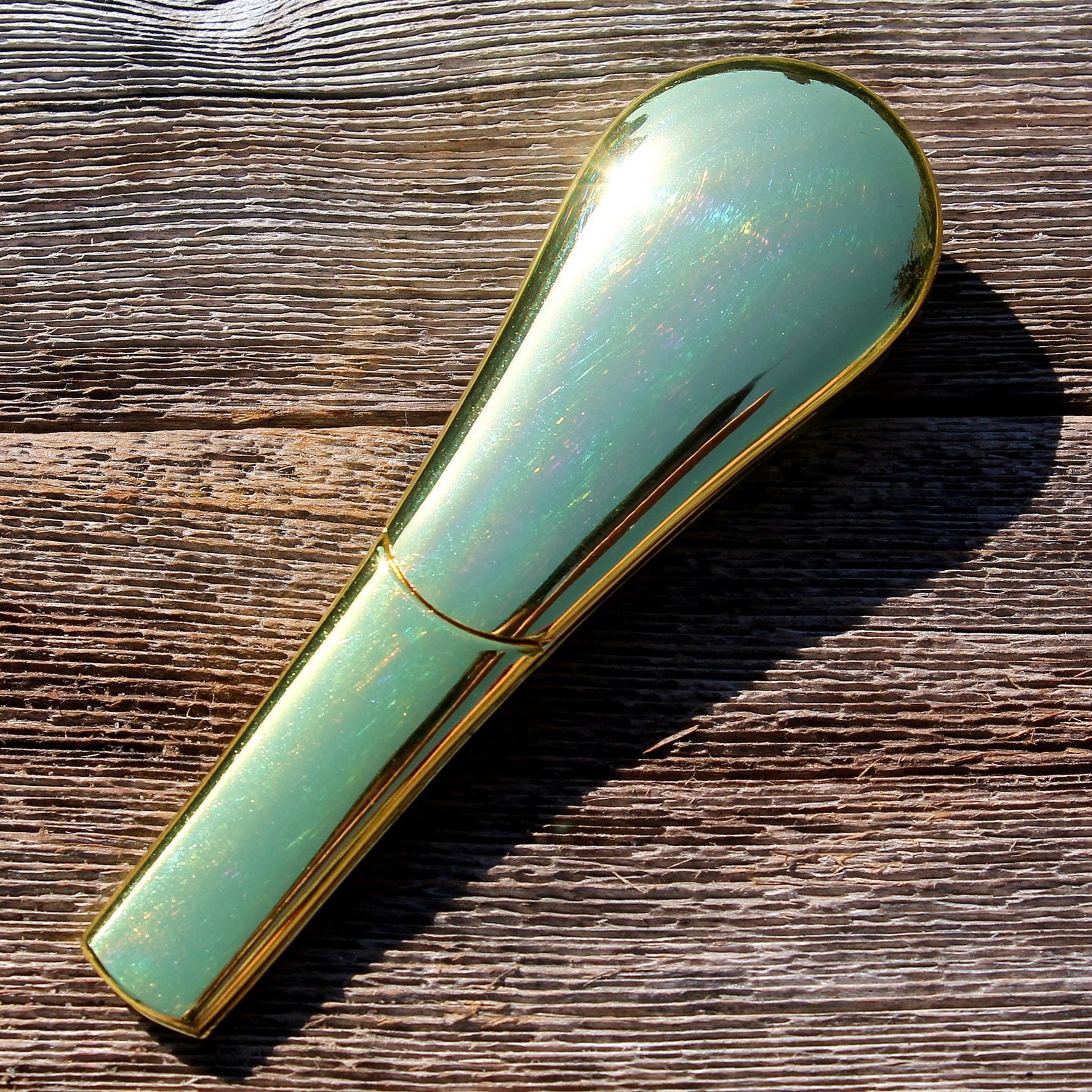 3.8" Metal Smoking Pipes Magnetic Lid Zinc Alloy Tobacco Pipe Smoke ...