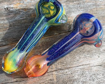 4.5 Heavy Duty Glass Smoking Pipe Spiral Tobacco Bowls for Smoke Bowl ...