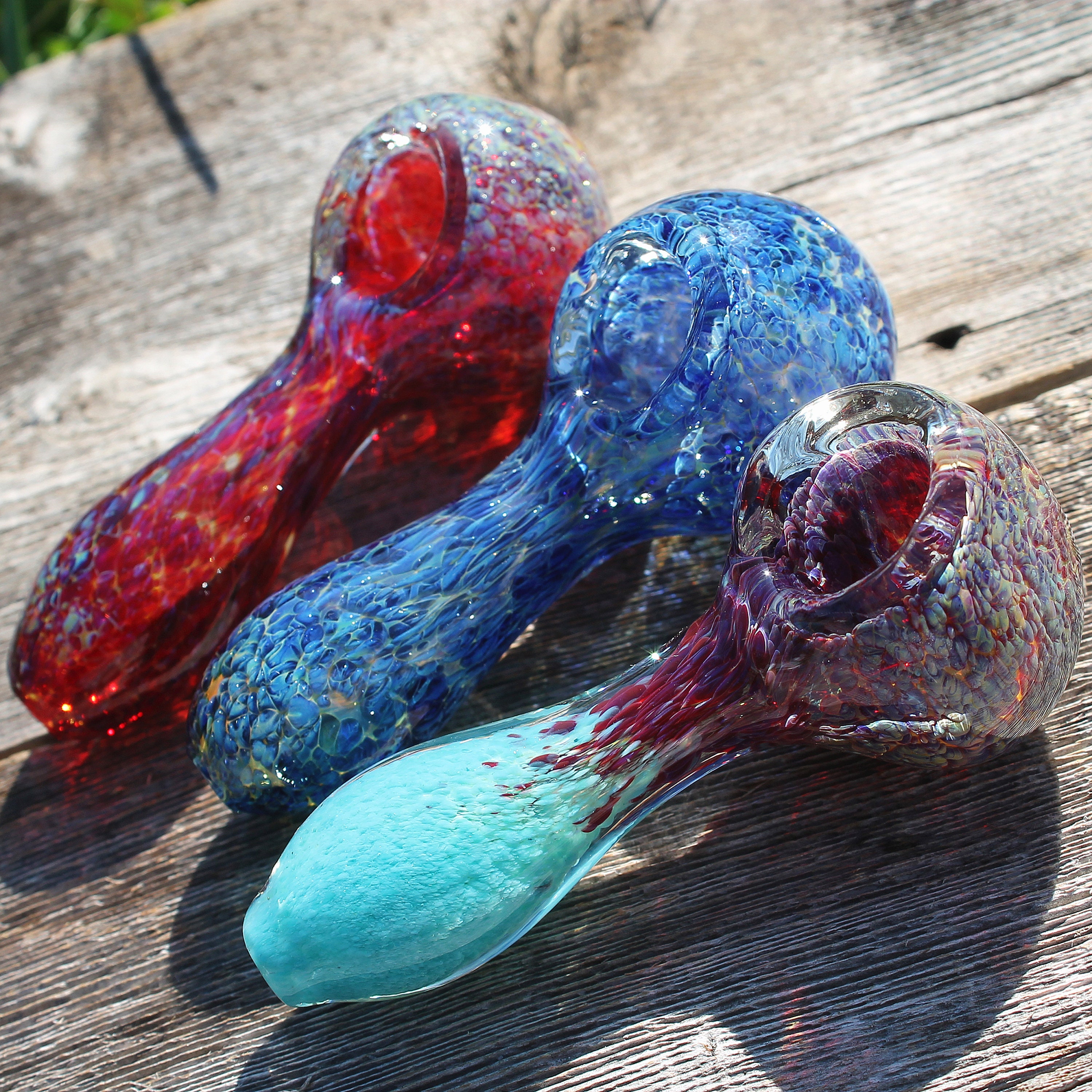 Blue Glass Pipes