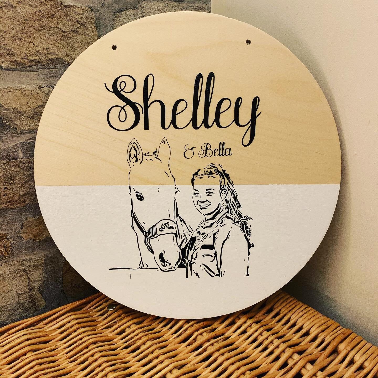 Personalised large stable plaque / sign / decoration 30cm - Etsy.de