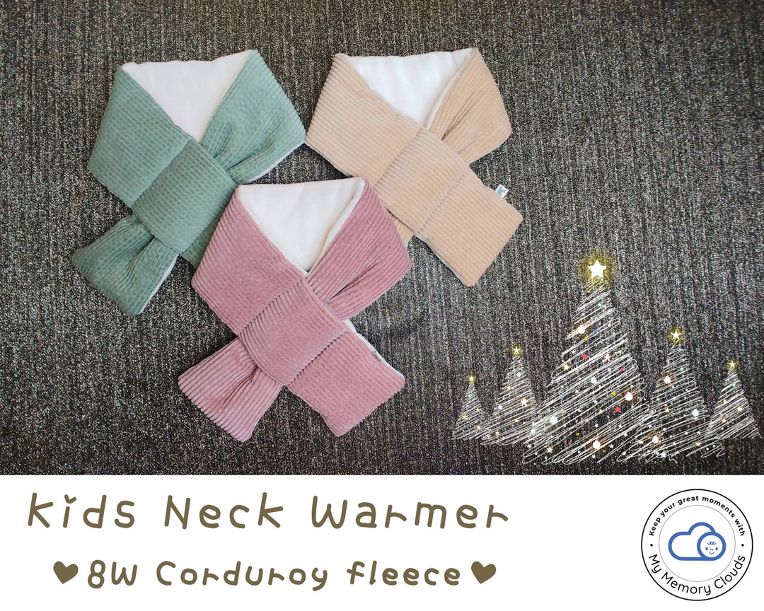 Kids Neck Warmer Kids Scarf Kids Muffler Baby Scarf Fine 8W Corduroy ...