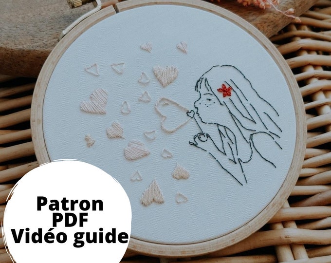 Embroidery Pattern, PDF Tutorial With a Video Guide - Christmas Hand ...