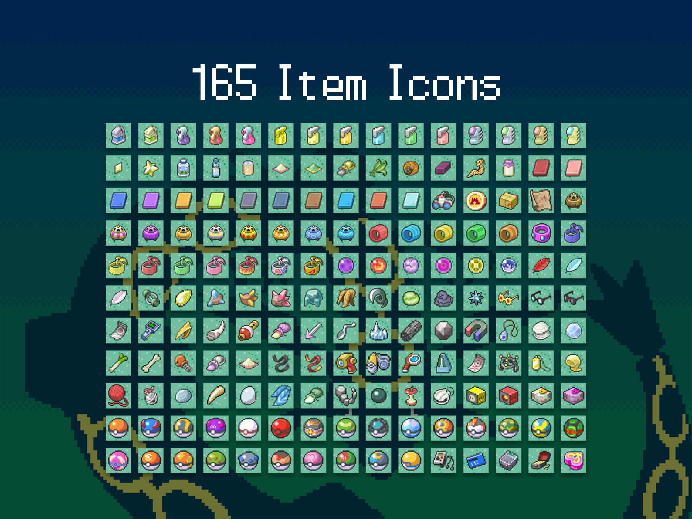 Ios 454 Icons Pokemon Ruby Sapphire Emerald Version Iphone - Etsy Australia
