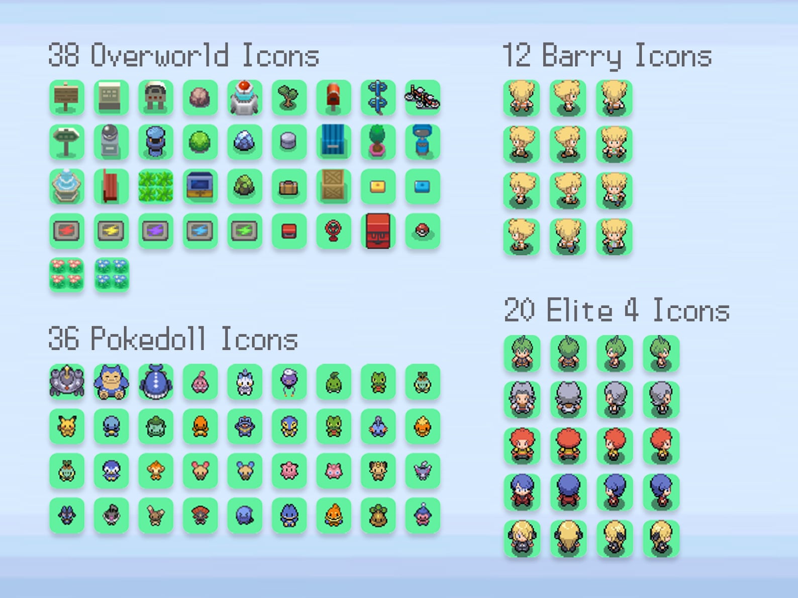 Ios 834 Icons | Pokemon Pearl Diamond Platinum Dppt iPhone Ios14 App ...
