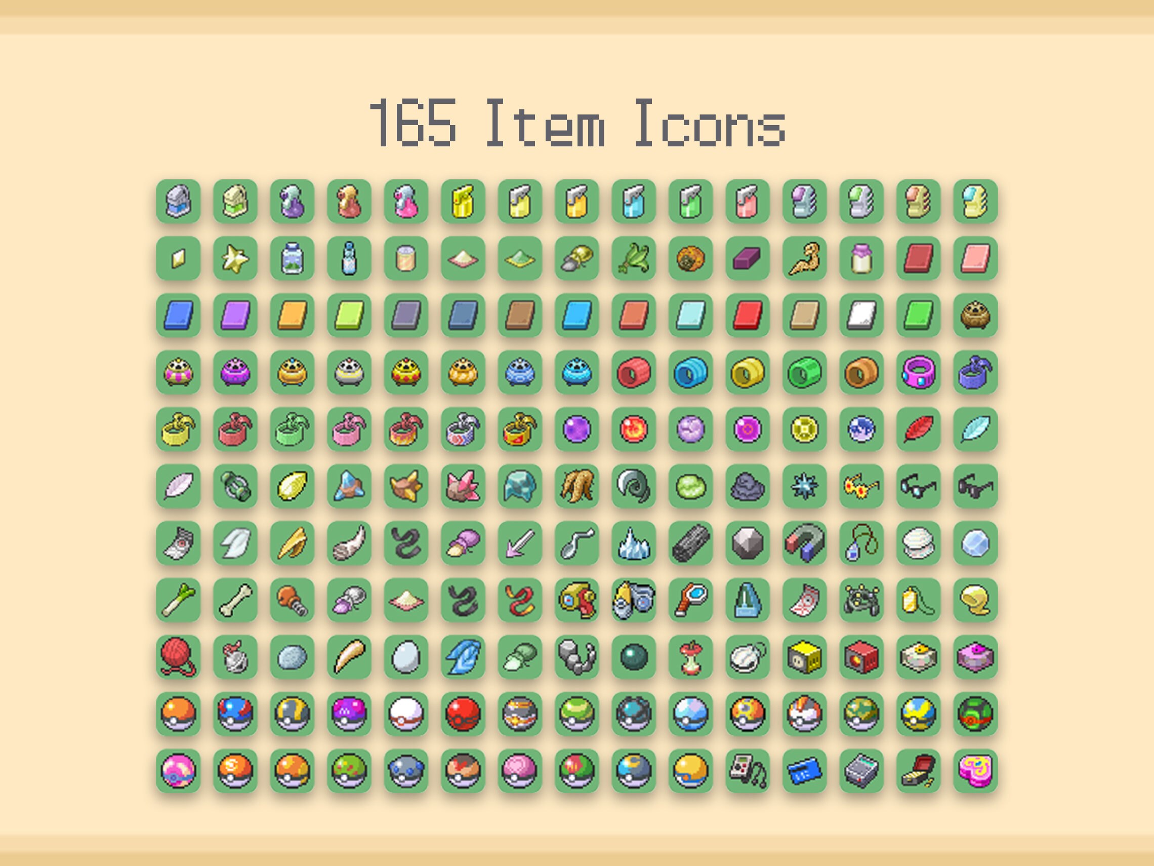 Ios 667 Icons Pokemon Heartgold Soulsilver HGSS Iphone IOS14 - Etsy UK