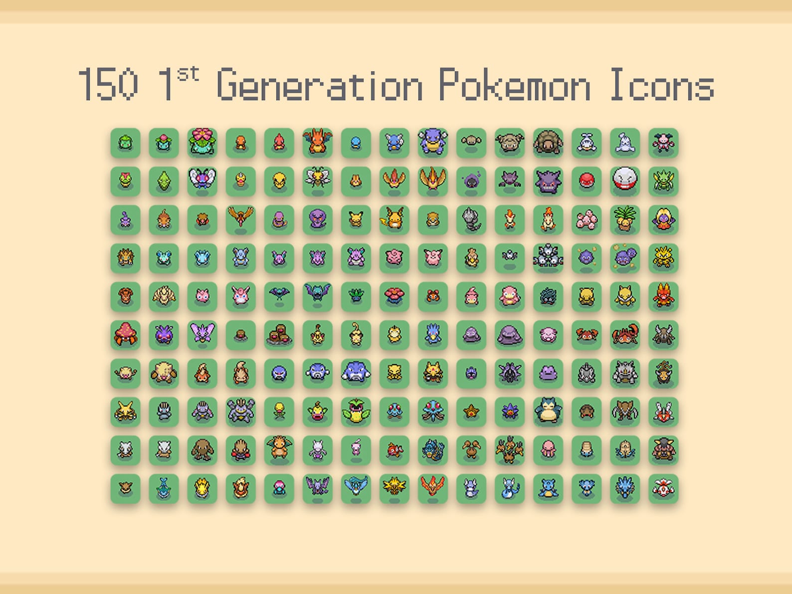 Ios 667 Icons Pokemon Heartgold Soulsilver HGSS Iphone IOS14 | Etsy ...