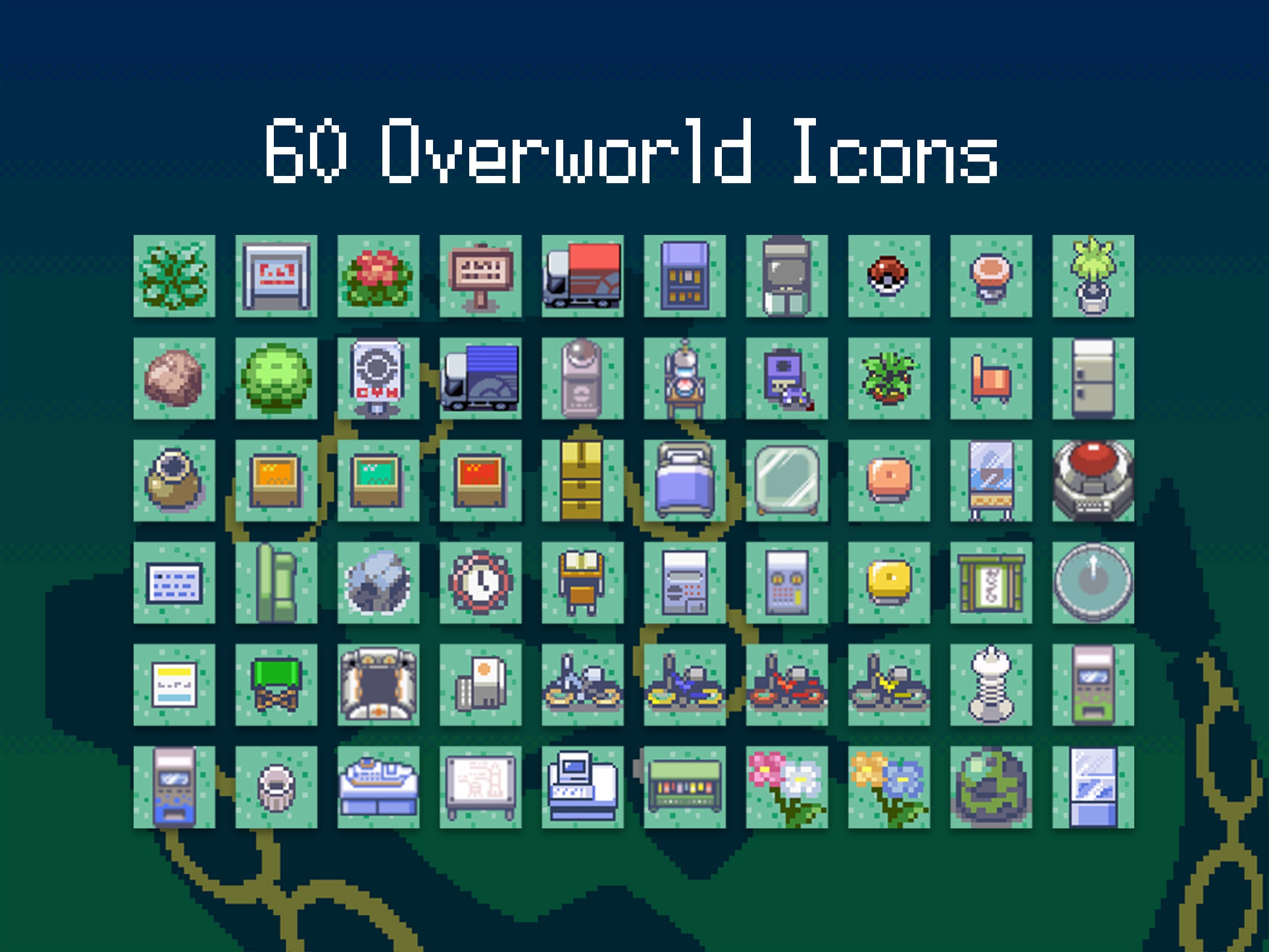 IOS 454 Iconos / Pokemon Ruby Zafiro Versión Esmeralda iPhone - Etsy México