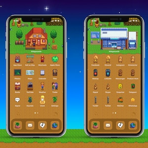 Ios 259 Icons | Stardew Valley iPhone IOS14 App Icons Pack | Retro Game ...