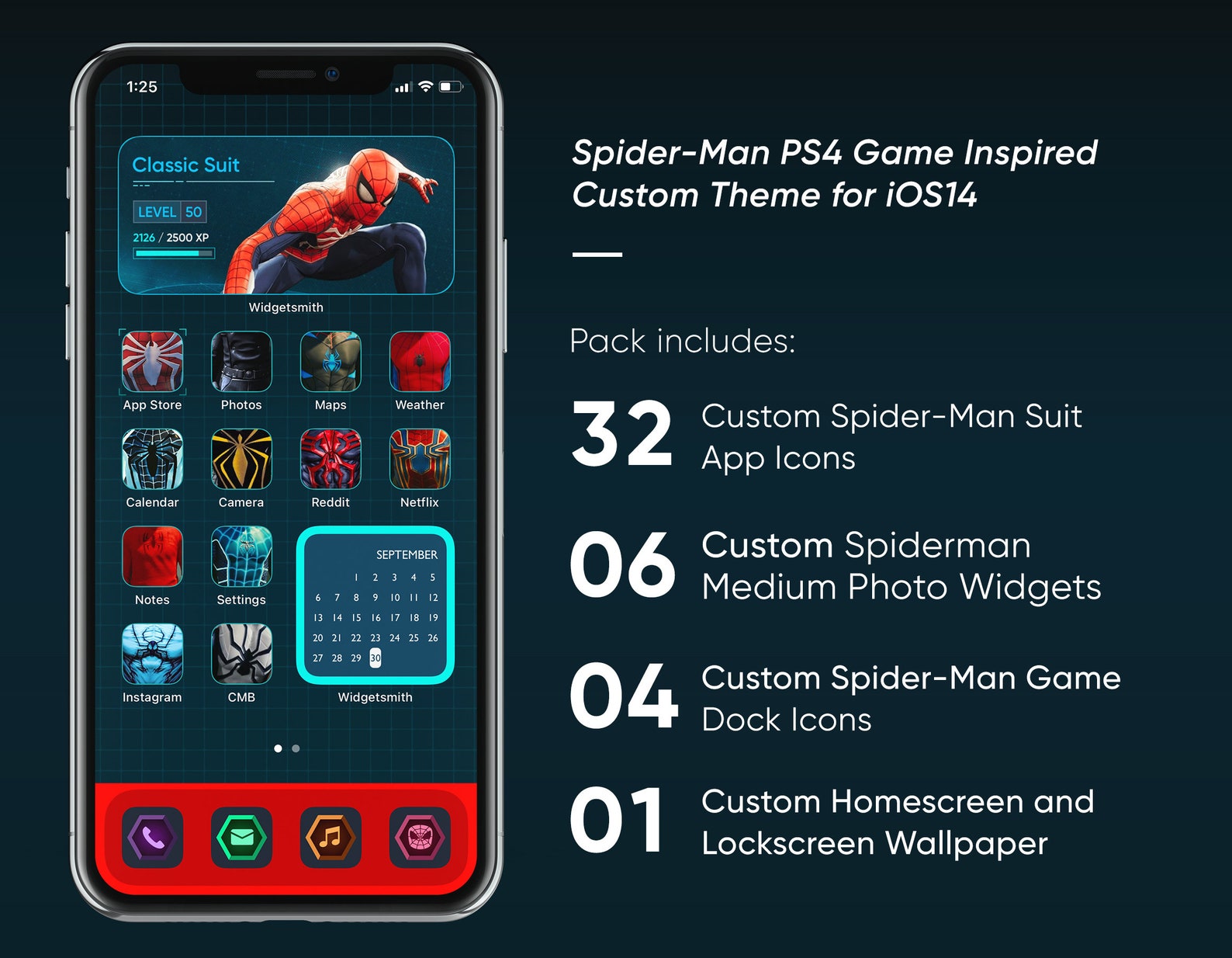 Ios 36 Icons Spider-man Iphone IOS14 App Icons Pack - Etsy Hong Kong