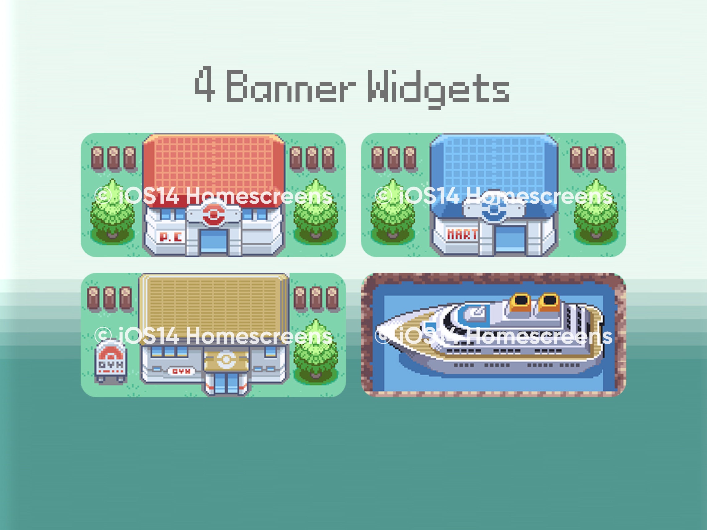 Ios 167 Icons | Pokemon Fire Red Leaf Green iPhone IOS14 App Icons Pack ...