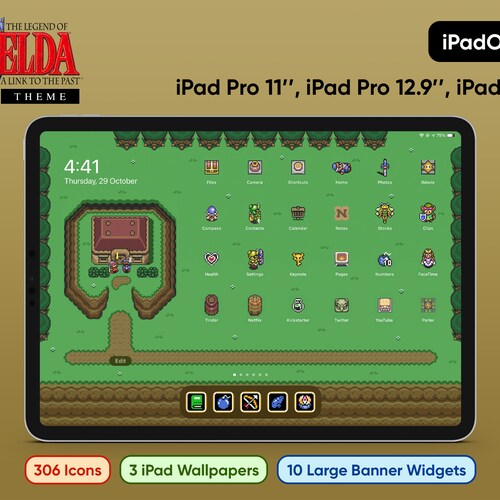 The Legend of Zelda: A Link to the Past Custom Ios Theme Pack - Etsy