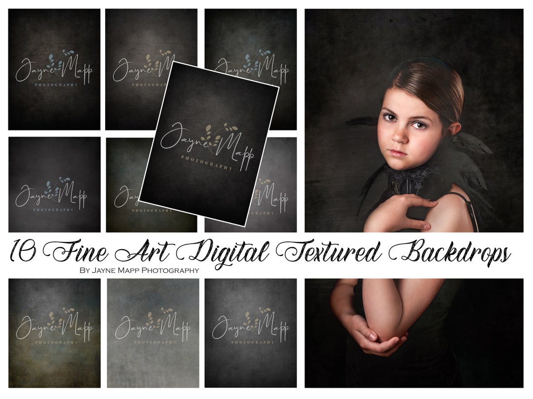 Heavy Metal: 9 Fine Art Portrait Painterly Texture Photoshop Overlays ...