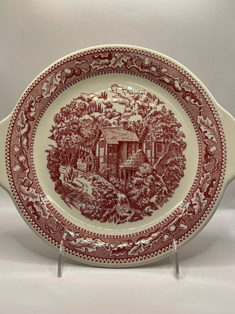 Vintage Royal China Memory Lane Handled Cake Plate Serving - Etsy