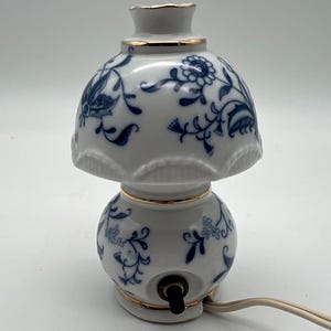 Vintage Porcelain Blue Danube/blue Onion Perfume Nightlight - Etsy