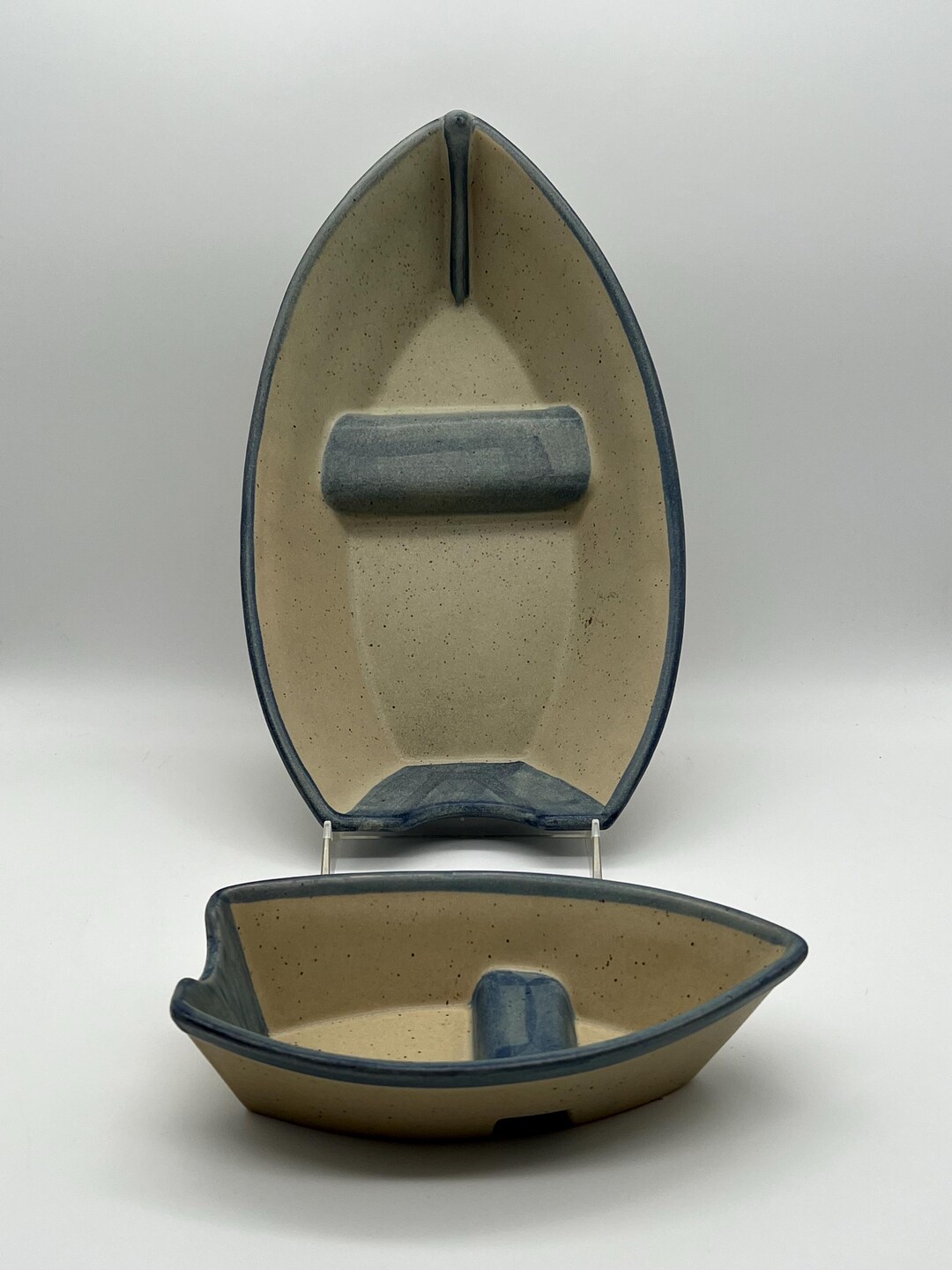 Nantucket Stoneware Casserole/fish and Chips Set - Etsy