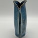 Gorgeous Blue Glazed Pottery Envelope Vase With Leaves Detail - Etsy