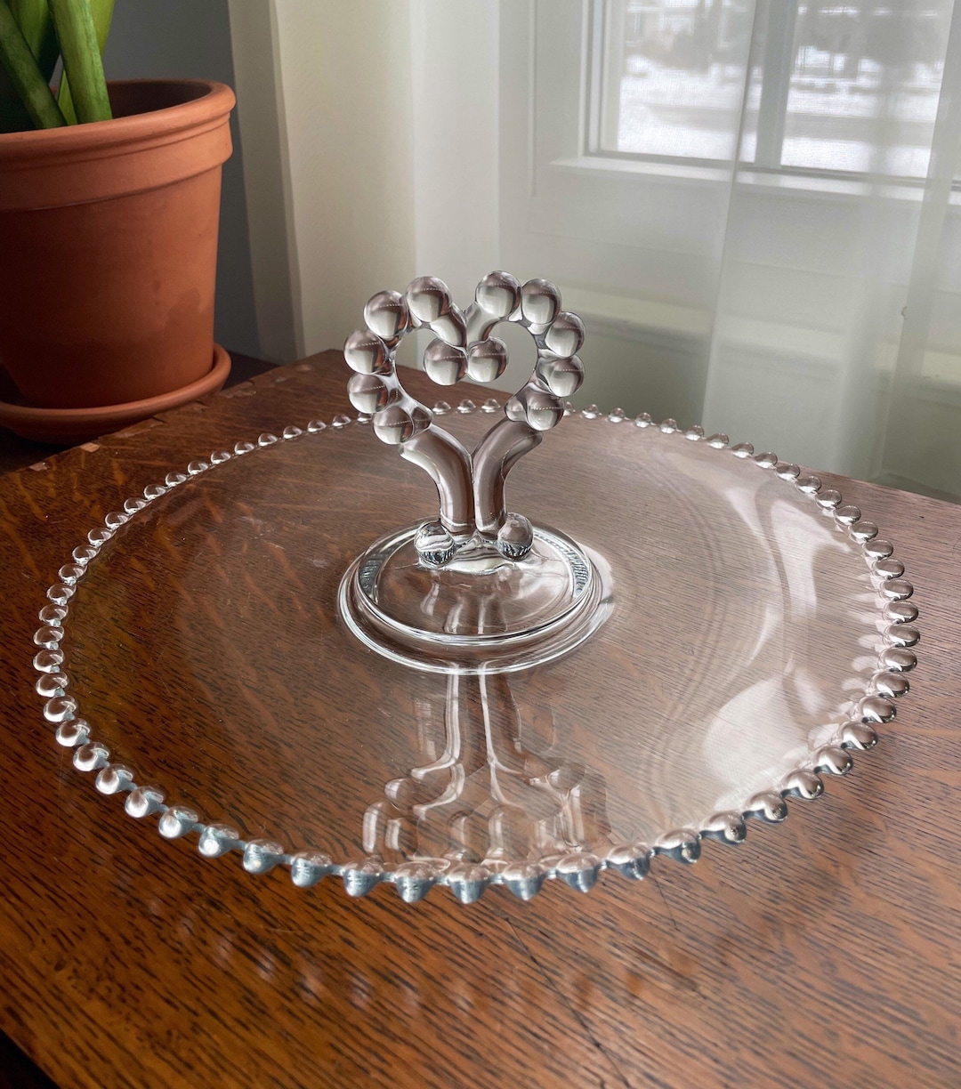Candlewick Imperial Glass Pastry Tray - Etsy