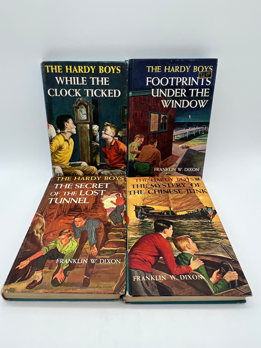 Vintage 1960s Hardy Boys Series, Books 11, 12, 29, 39, FW Dixon, Blue ...