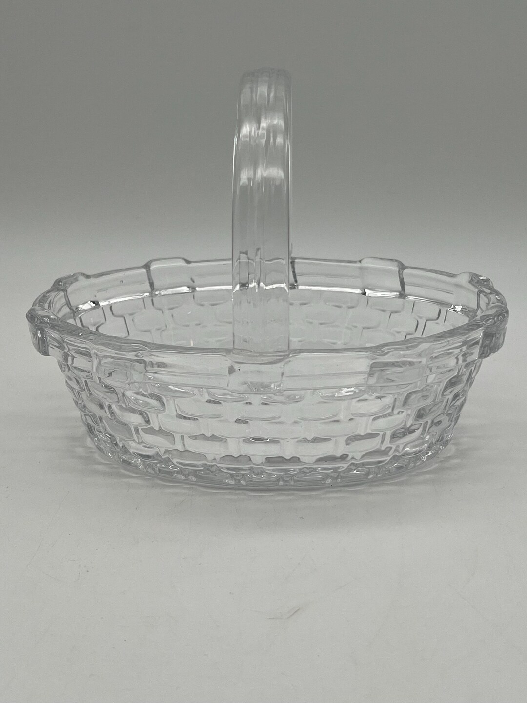 Longaberger Giftware 6” Glass Basket, Discontinued - Etsy